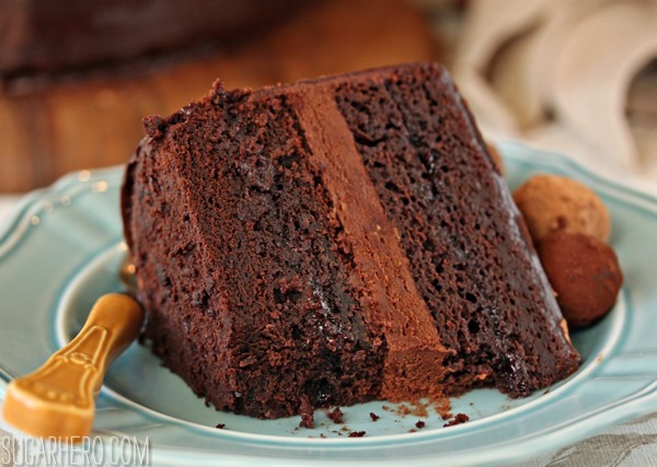 Truffle-Topped Heart Cake - SugarHero